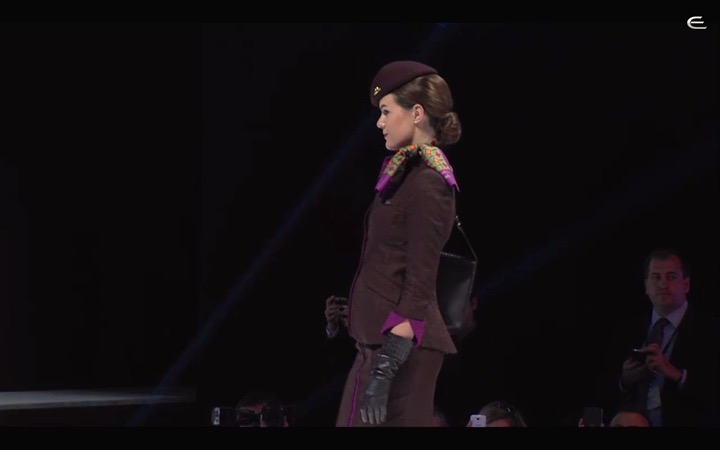 Etihad Airways is showing something new... all the new uniforms for the ...
