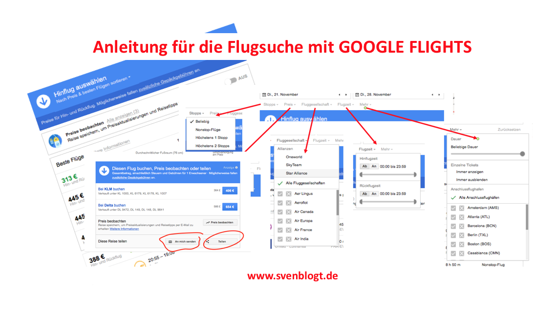 Guide: Flugsuche mit Google Flights - so findet Ihr passende Flüge und ...
