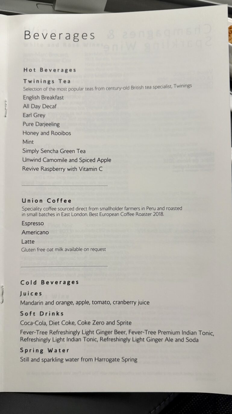 British Airways First Class Review Boeing 787-10 (März 2025)